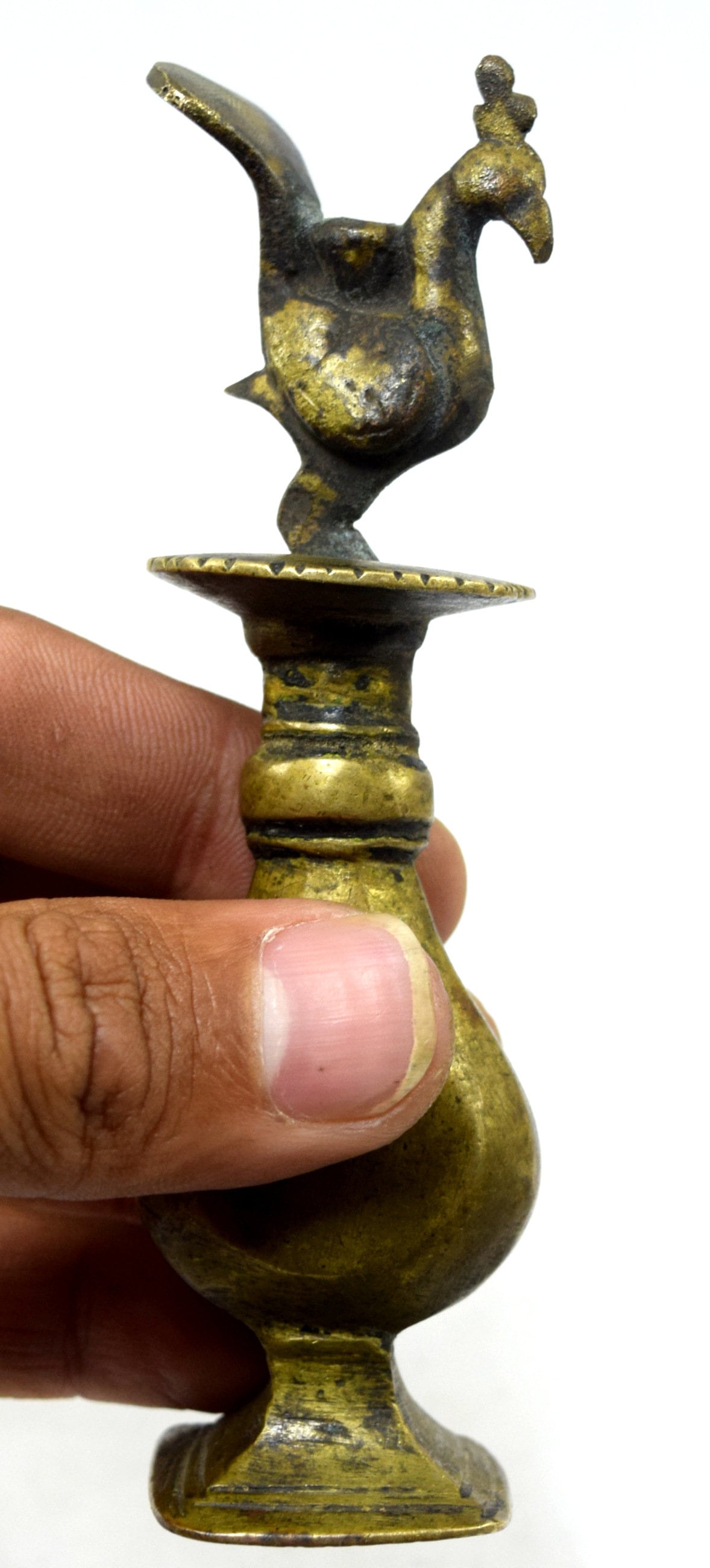 Indian Traditional Brass Surma Dani Collyrium Powder Box Women Eye ...