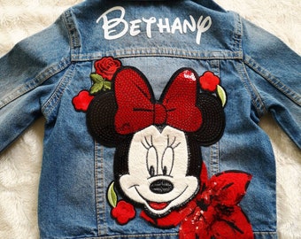 Minnie Mouse Jean Jacket - Etsy
