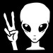 Alien Peace Offering Sign Window Decal Sticker - Etsy