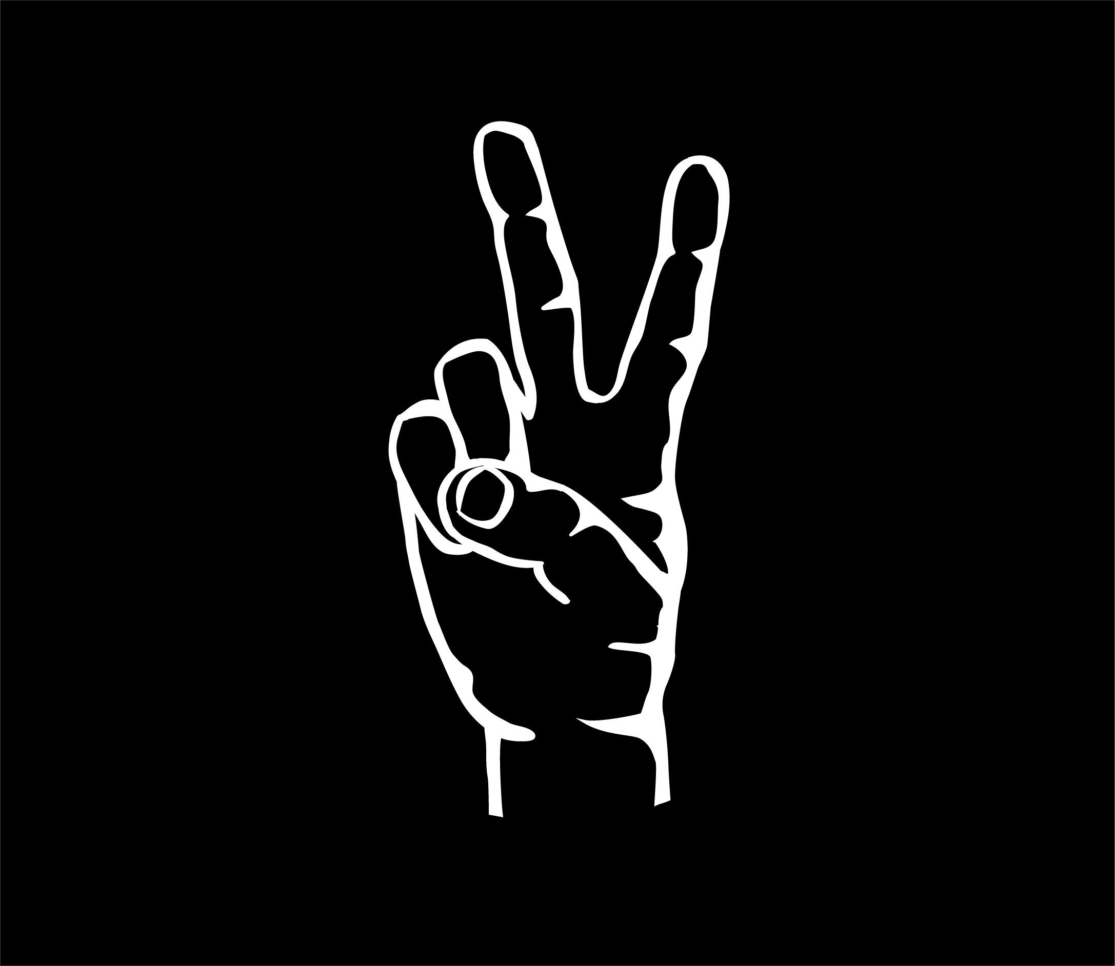 Peace Sign Window Decal Sticker - Etsy