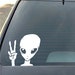 Alien Peace Offering Sign Window Decal Sticker - Etsy