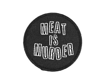 F Word Your Traditions Meat is Murder Patch - Etsy