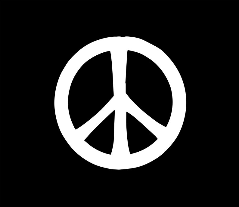 Peace Symbol Window Decal Sticker - Etsy UK