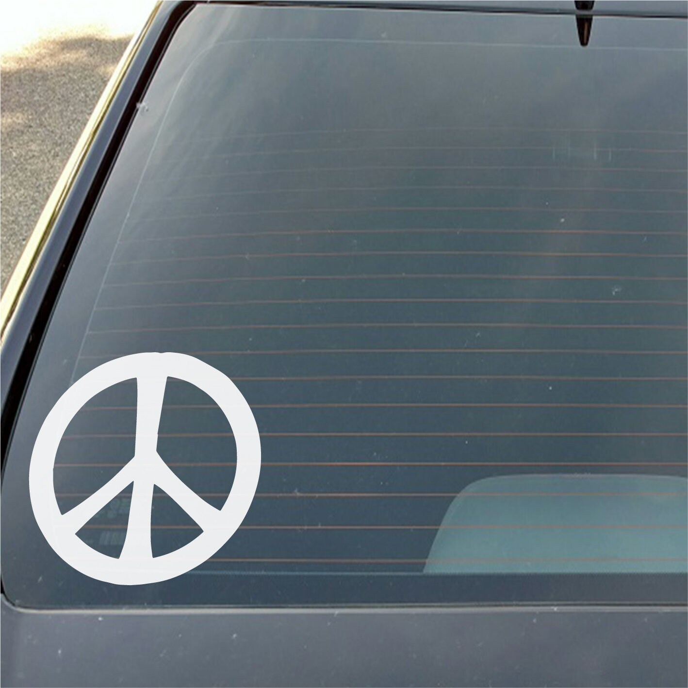 Peace Symbol Window Decal Sticker - Etsy UK