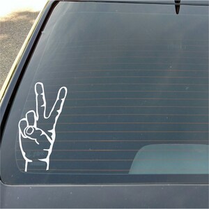 Peace Sign Window Decal Sticker - Etsy