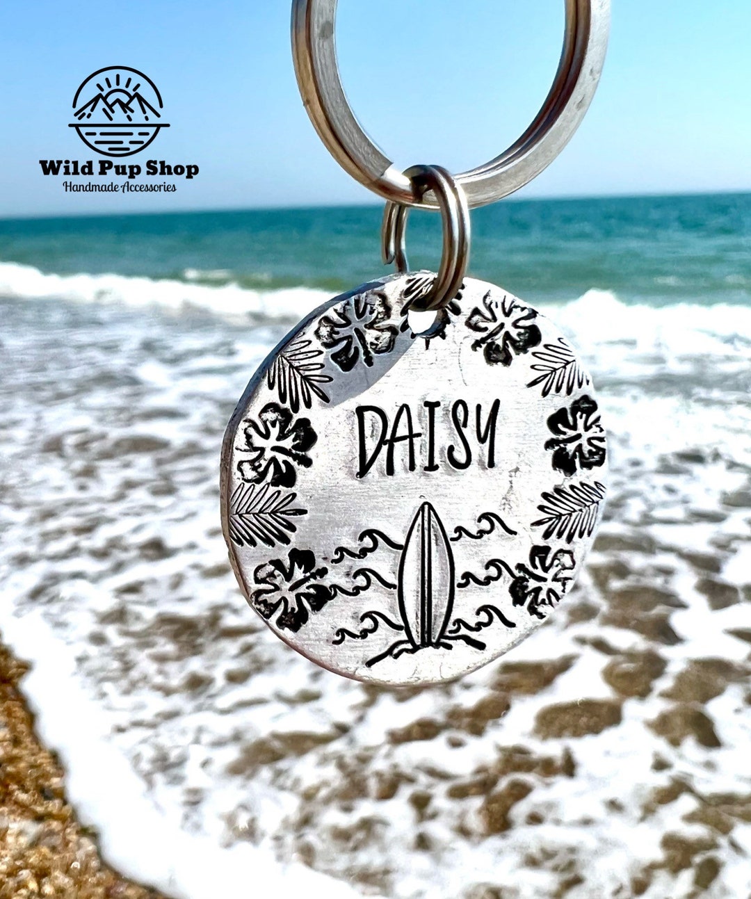 Hawaiian Surf • Personalised Custom Beach Sea Hibiscus Ocean Surf Board ...