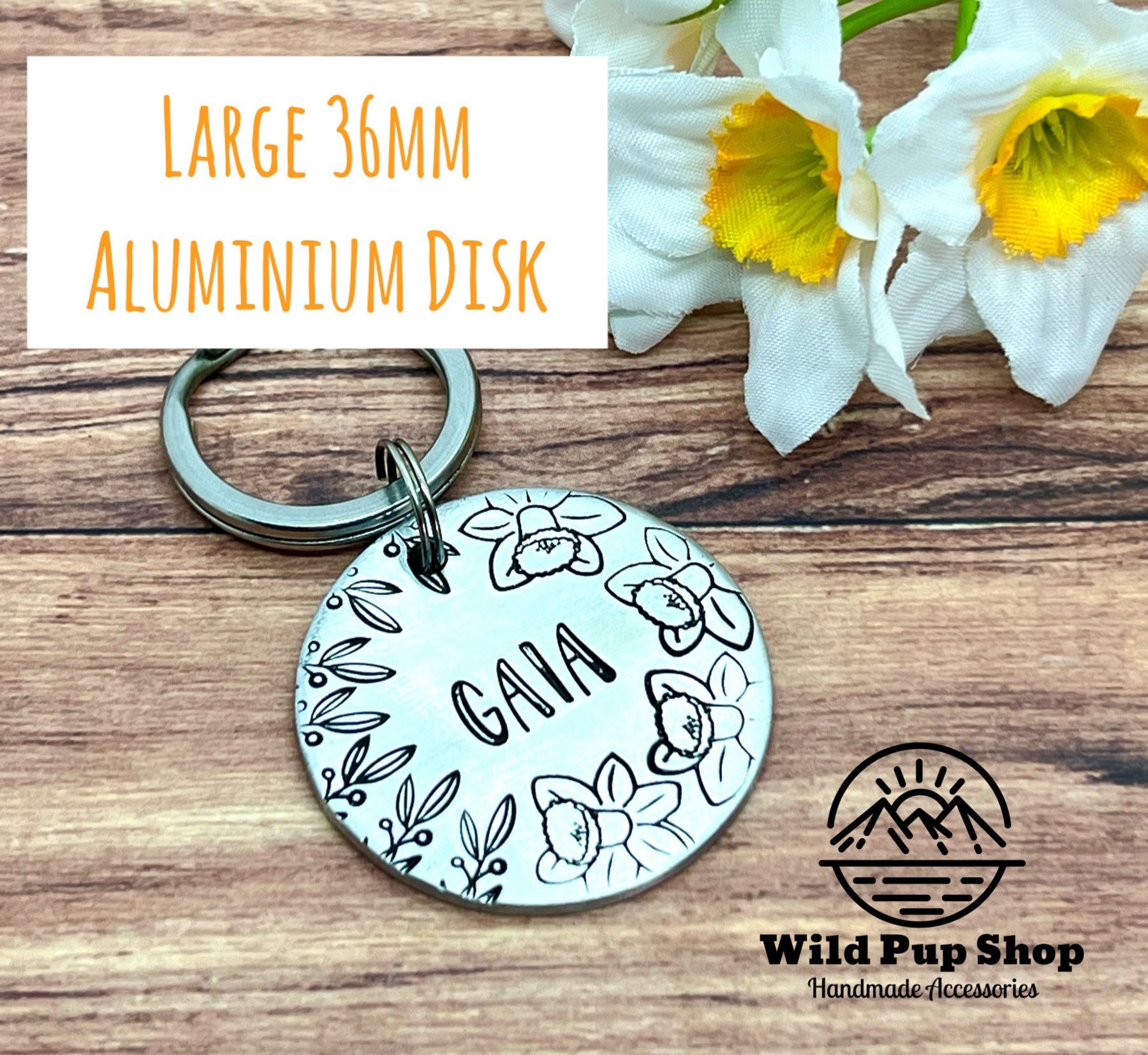 Spring Time Personalised Custom Charm Handmade Stamped - Etsy UK