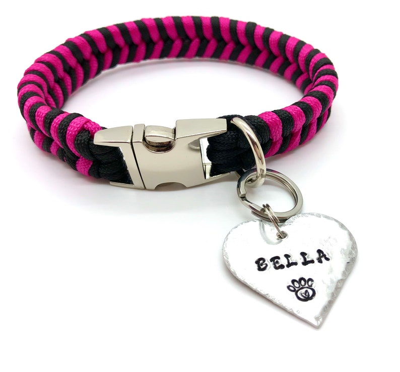 40 Colours Custom Fishtail Paracord Collar Two Colour | Etsy