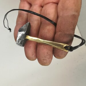 Blacksmith Hammer Pendant/norse/pagan/original Necklace/ Forged Iron ...