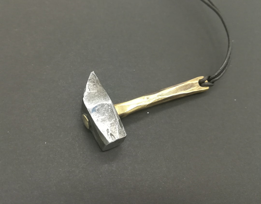 Blacksmith Hammer Pendant/norse/pagan/original Necklace/ Forged Iron ...