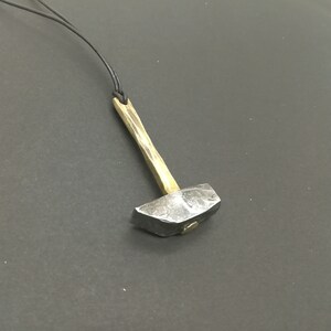 Blacksmith Hammer Pendant/norse/pagan/original Necklace/ Forged Iron ...