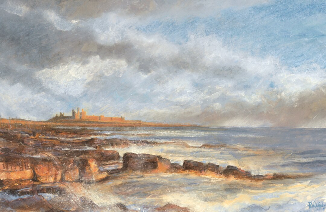 Dunstanburgh Castle - Small Mounted Print - Etsy