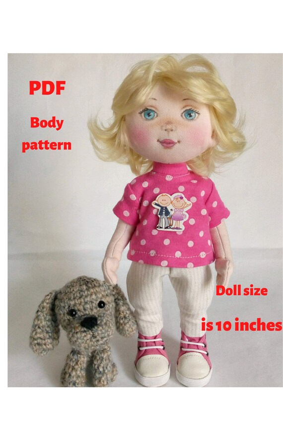 Doll Body Pattern Pdf Pdf Pattern Without Tutorial Soft - Etsy Canada