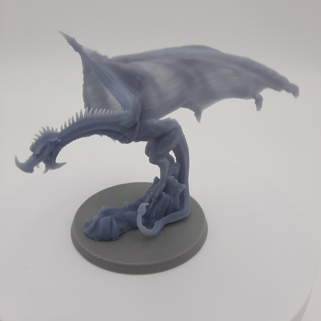 Unpainted Resin Wyvern Miniature: Large RPG Figurine - Etsy