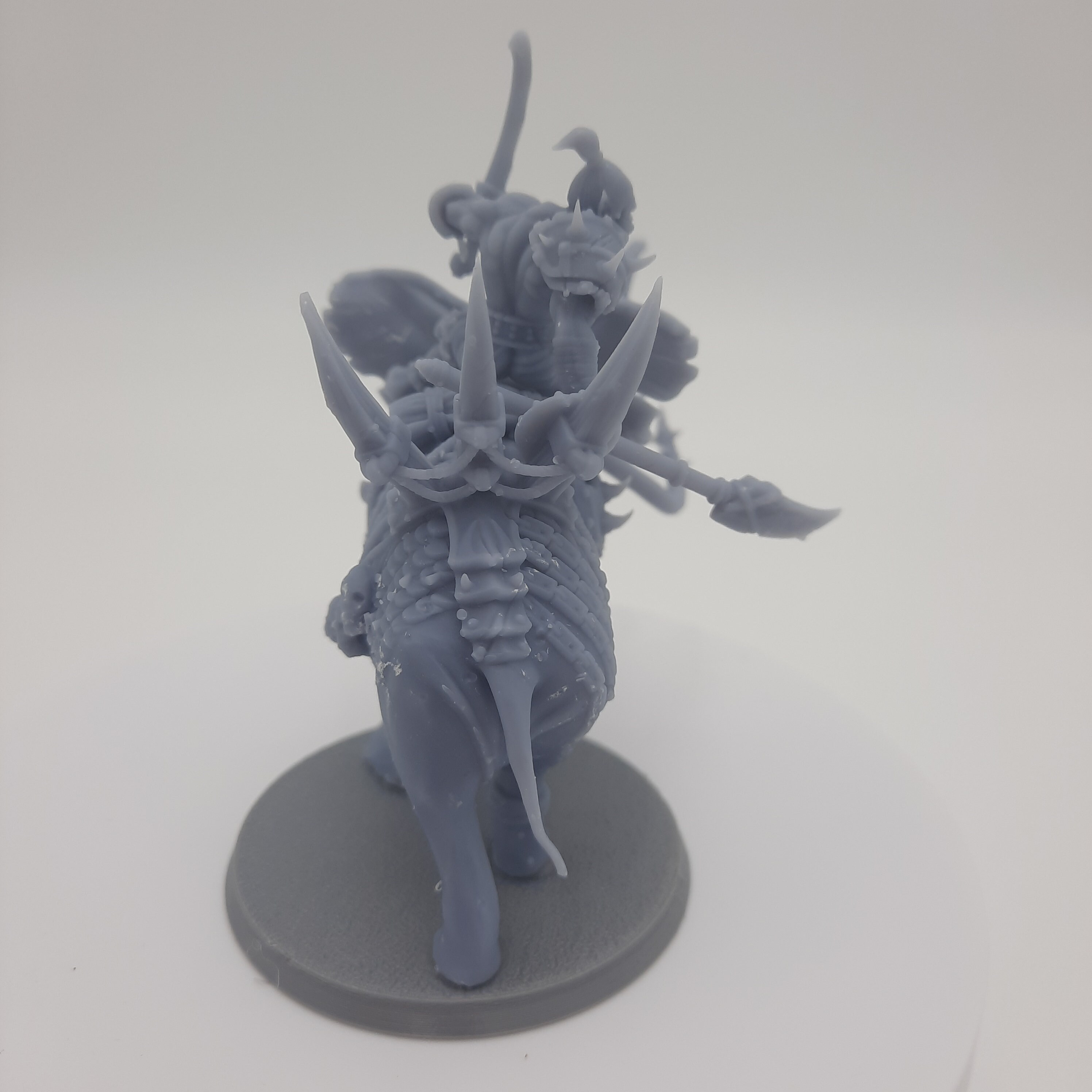 War Elephant With Orc Rider Miniature: Dungeons and Dragons, Pathfinder ...