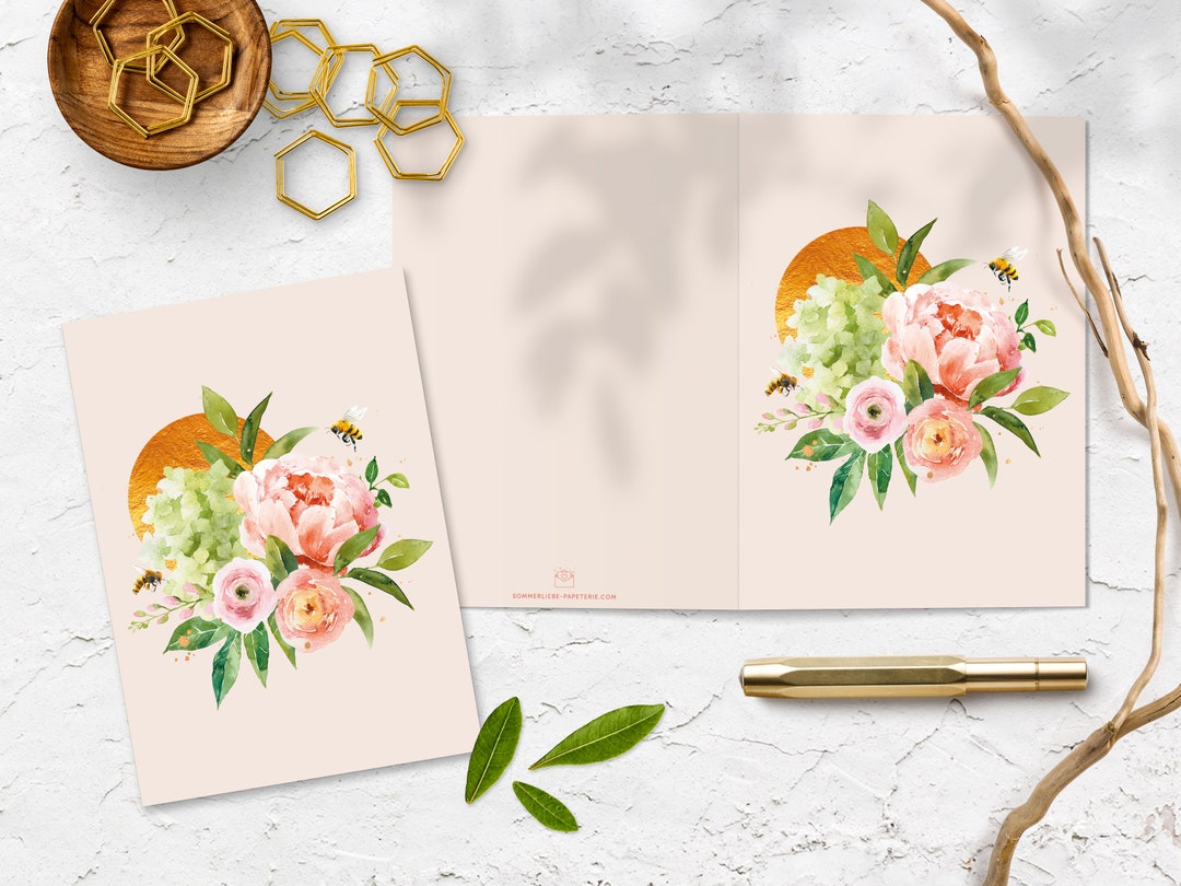 Neutral Greeting Card With Envelope - Etsy