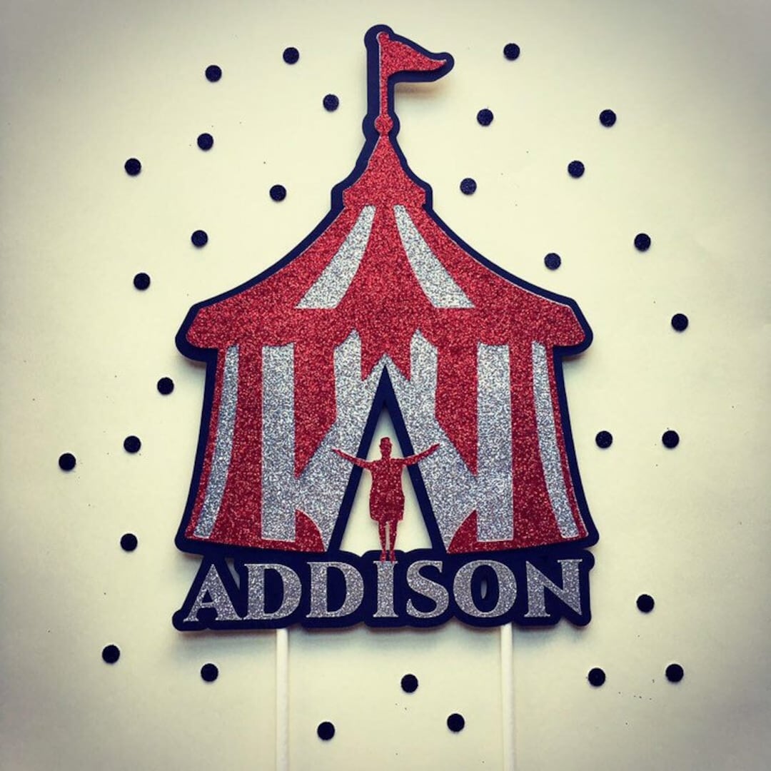 Circus Tent Cake Topper Circus Cake Topper Circus Party - Etsy