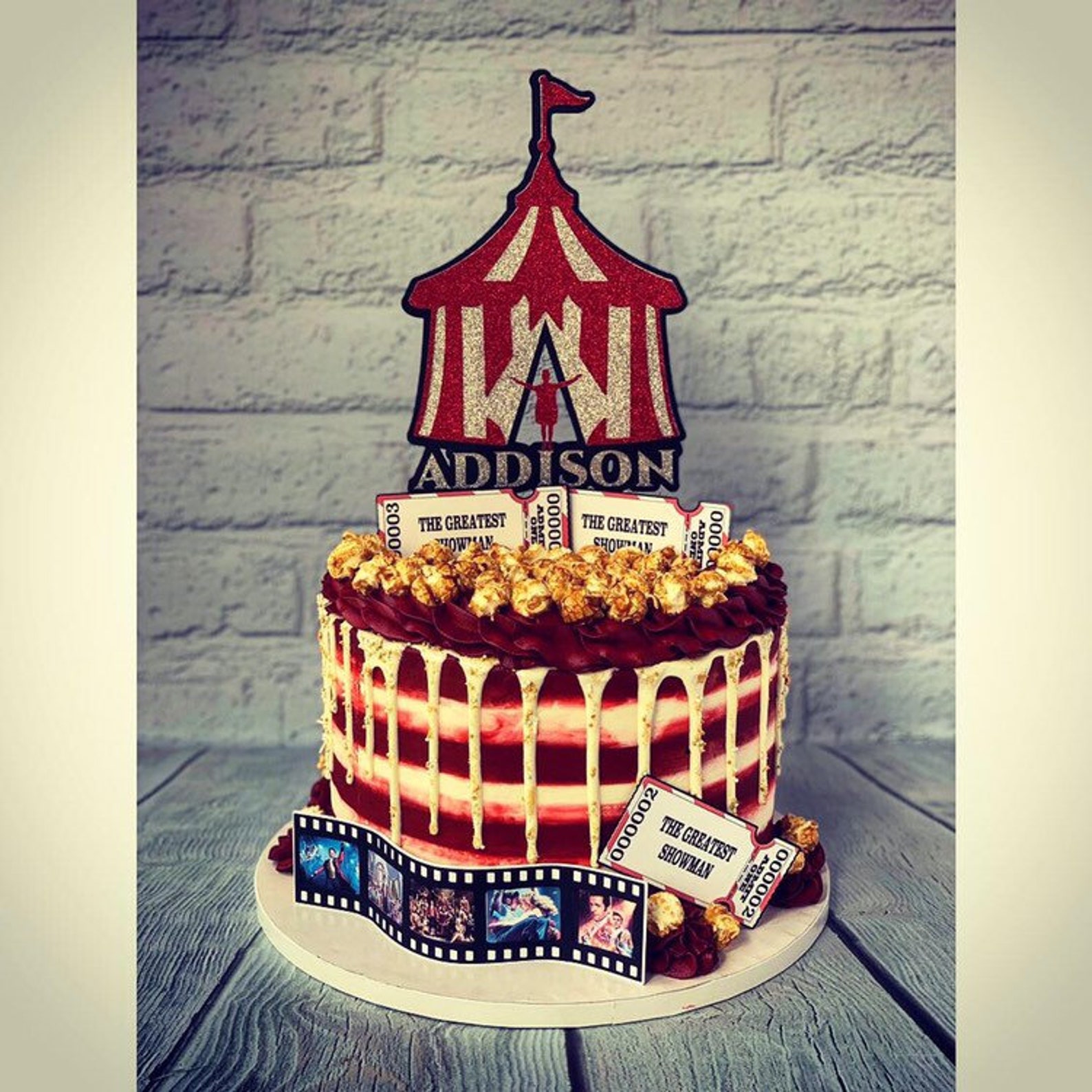 Circus Tent Cake Topper Circus Cake Topper Circus Party - Etsy