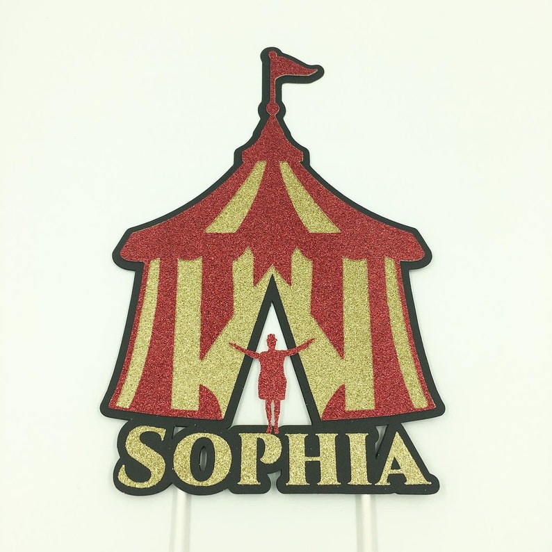 Circus Tent Cake Topper Circus Cake Topper Circus Party | Etsy