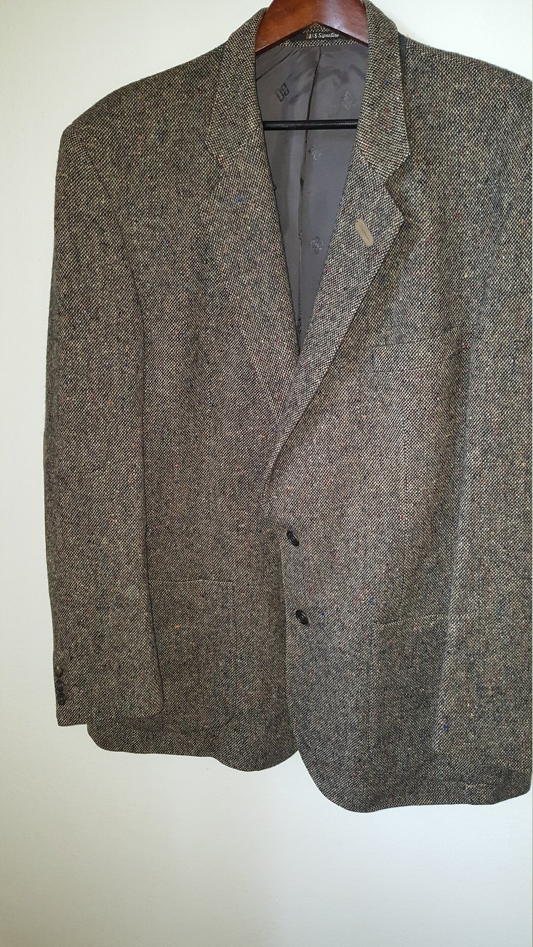 Daks Vintage Brown Piedipull Jacket With Suede Patches - Etsy