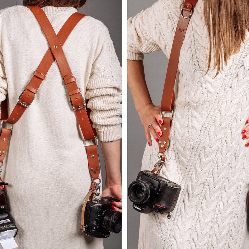 Leather Camera Harness - Etsy
