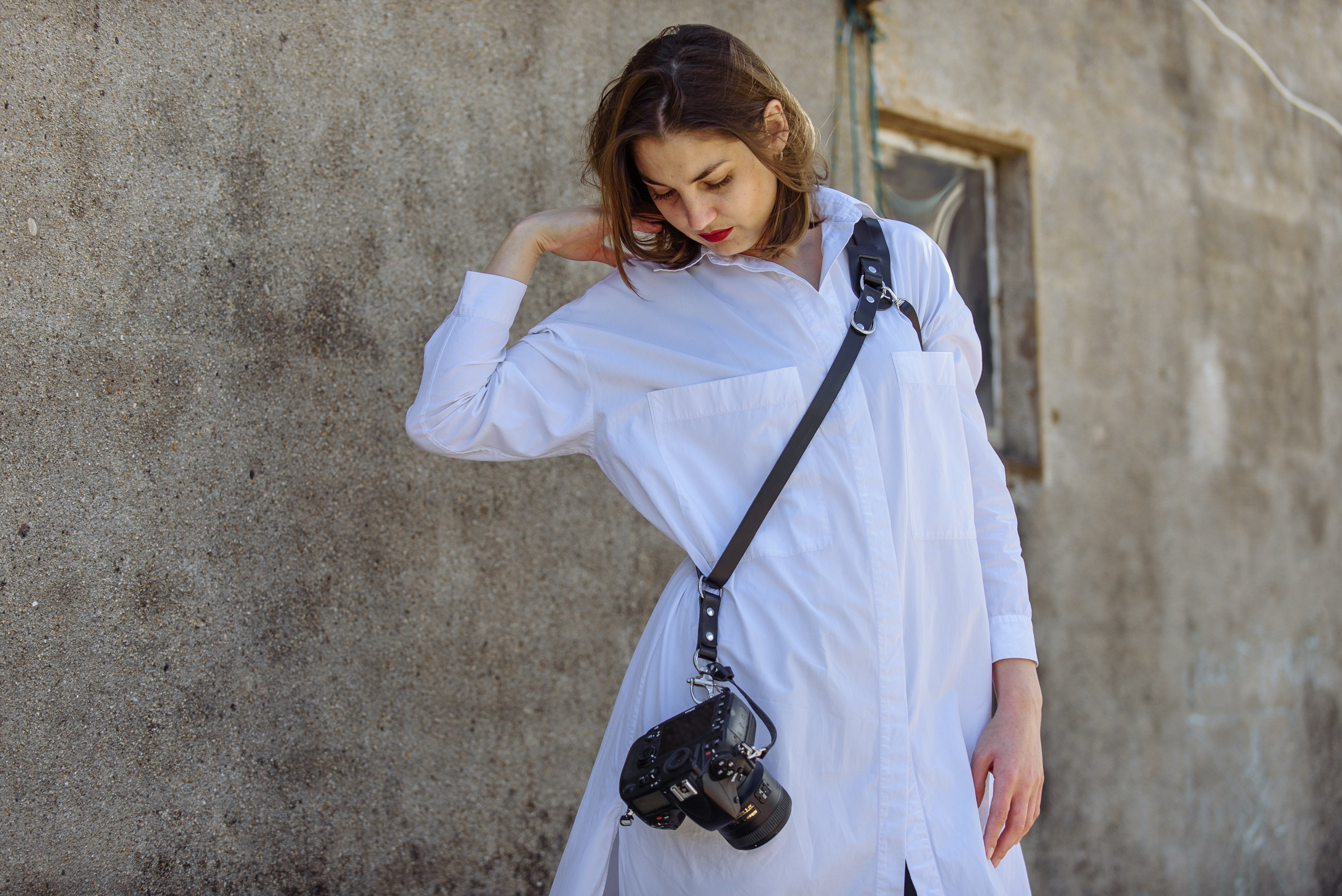 Single Camera Harness / Camera Shoulder Strap / Sling Camera Strap - Etsy