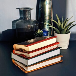 Small Leather Book Cover - Etsy UK