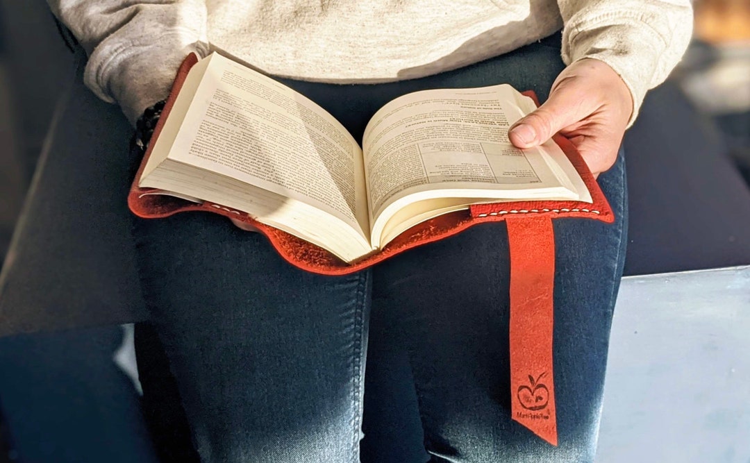 Small Leather Book Cover - Etsy