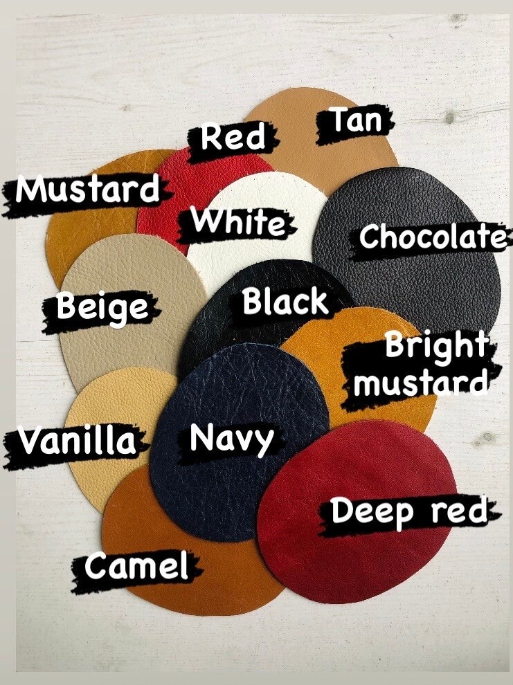 Leather Patches Oval Design - Etsy