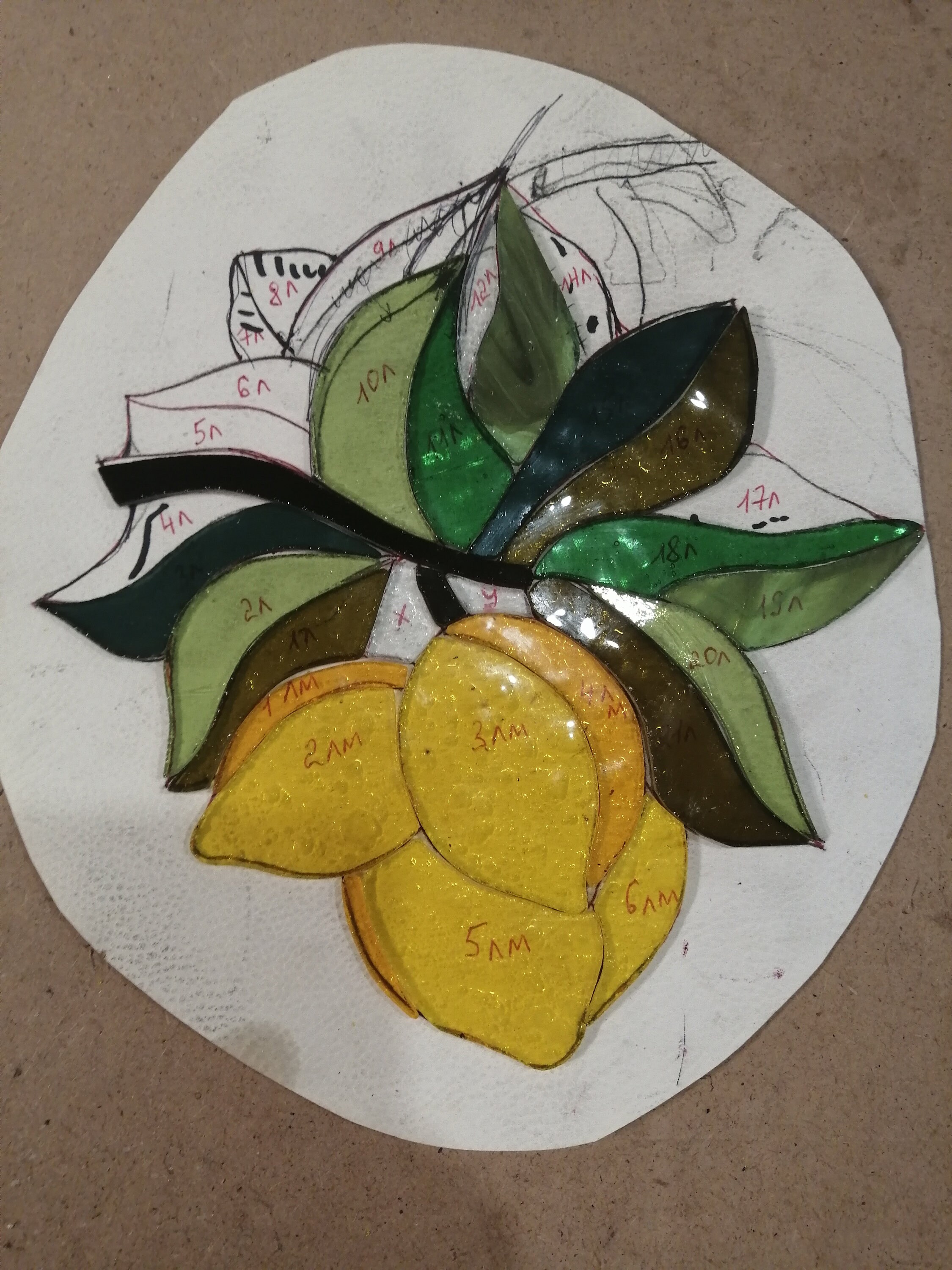 Lemon Fruit Stained Glass Kitchen Home Decor Window Hanging | Etsy