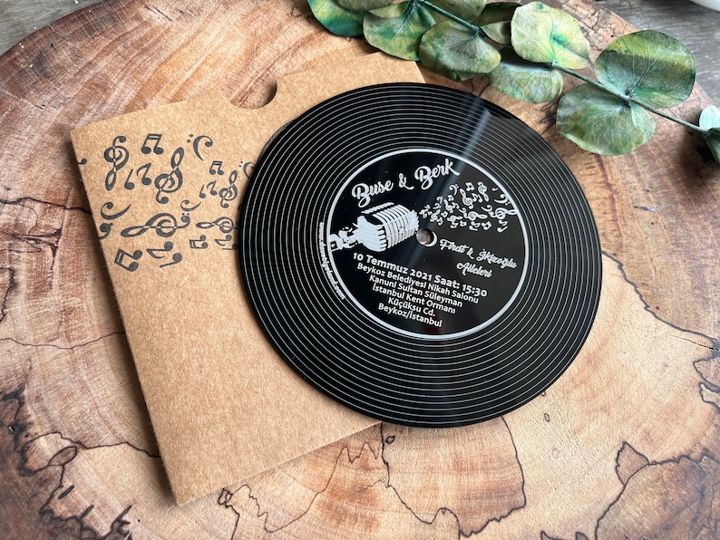 Record Invitation Vinly Record Wedding Invitation - Etsy