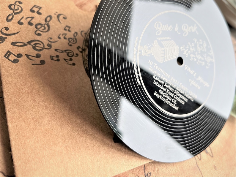 Record Invitation Vinly Record Wedding Invitation - Etsy Canada