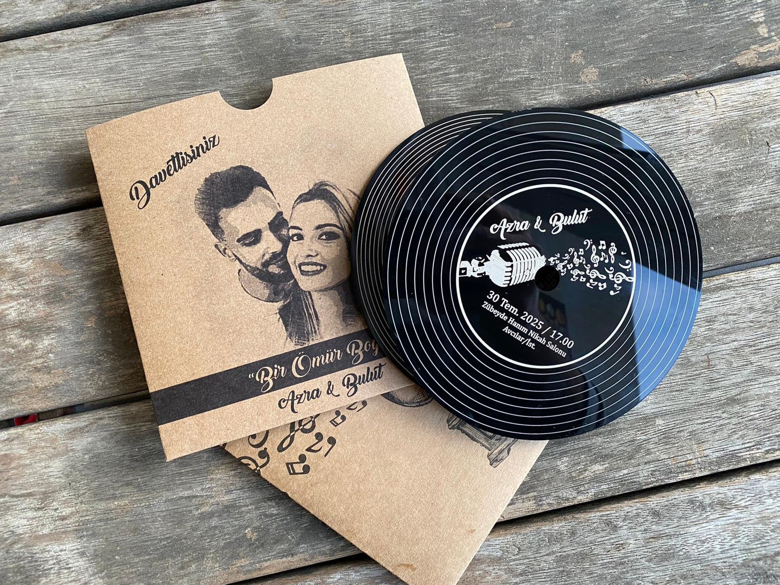 Record Invitation Vinly Record Wedding Invitation - Etsy Canada