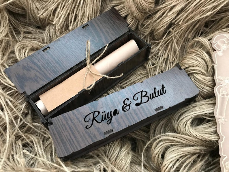 Wedding Invitation Wooden Box - Etsy