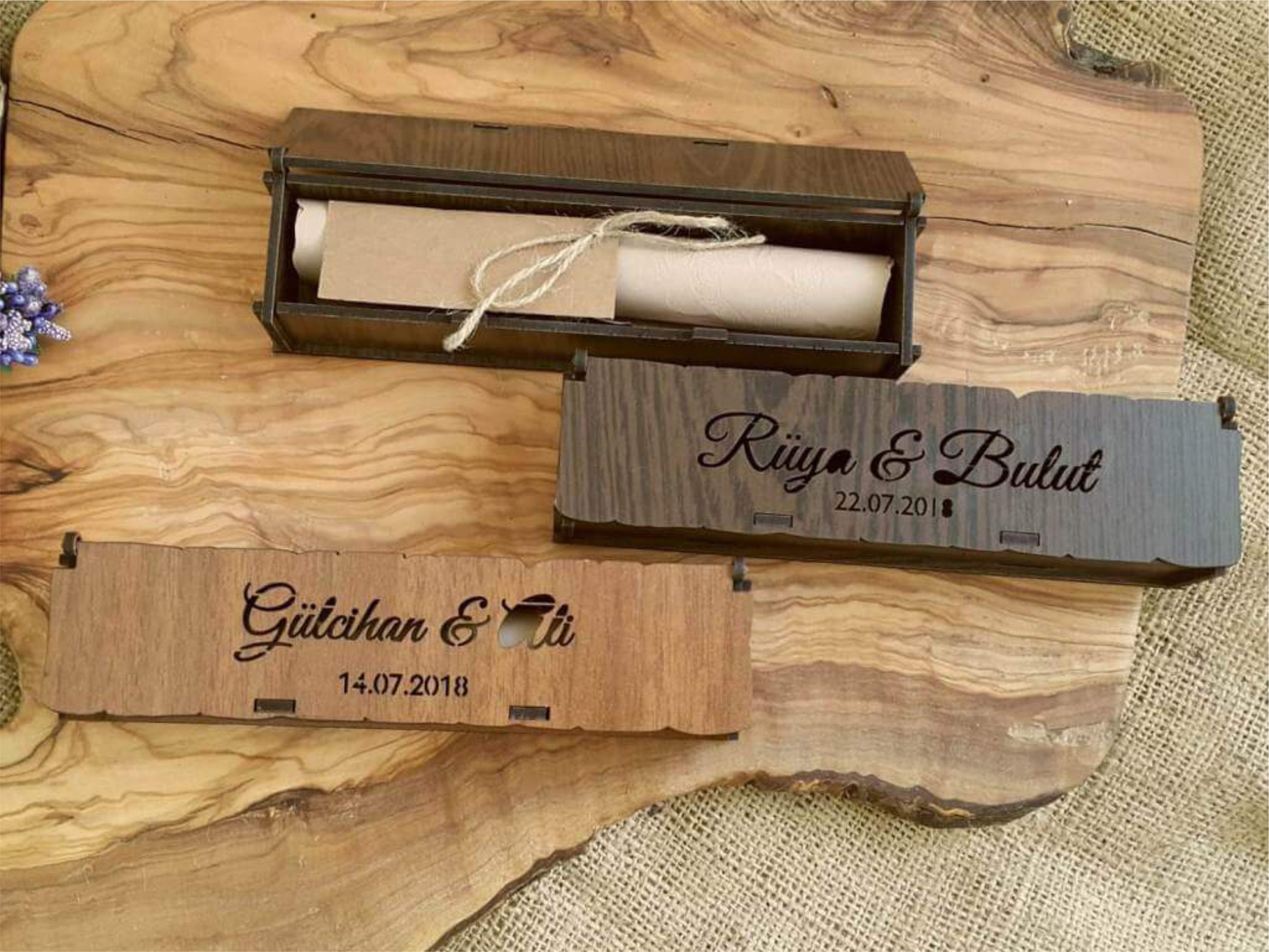 Wedding Invitation Wooden Box - Etsy