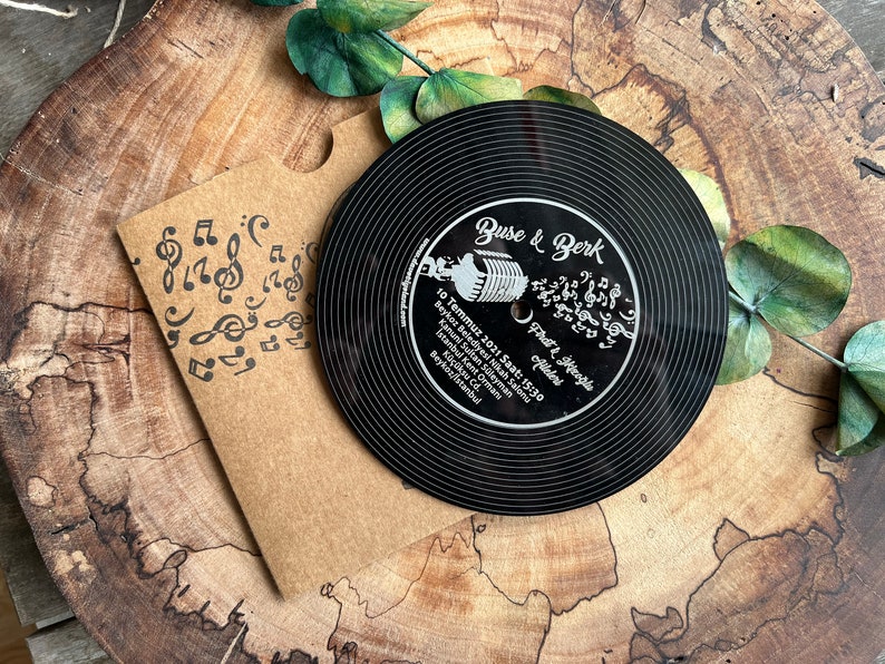 Record Invitation | Vinly Record Wedding Invitation - Etsy Canada