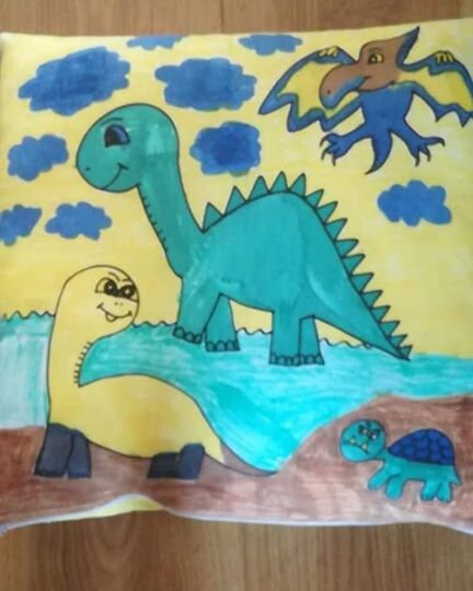 Color Your Own Pillow. Coloring Pillow Plus Markers - Etsy