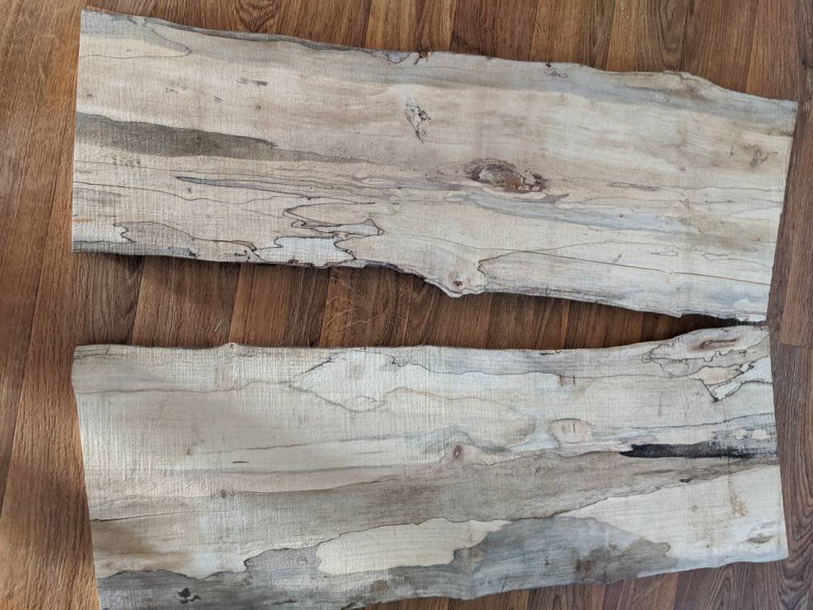 1 or 3/4 in Spalted Texas Pecan Live Edge Slabs Rough Cut Dried - Etsy