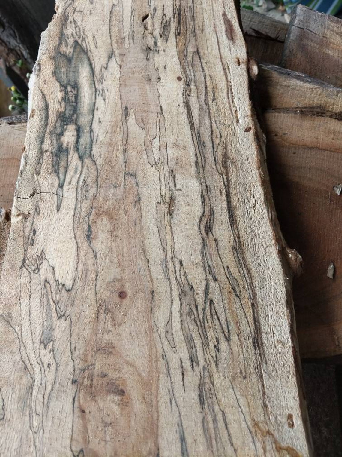 1 or 3/4 in Spalted Texas Pecan Live Edge Slabs Rough Cut Kiln - Etsy