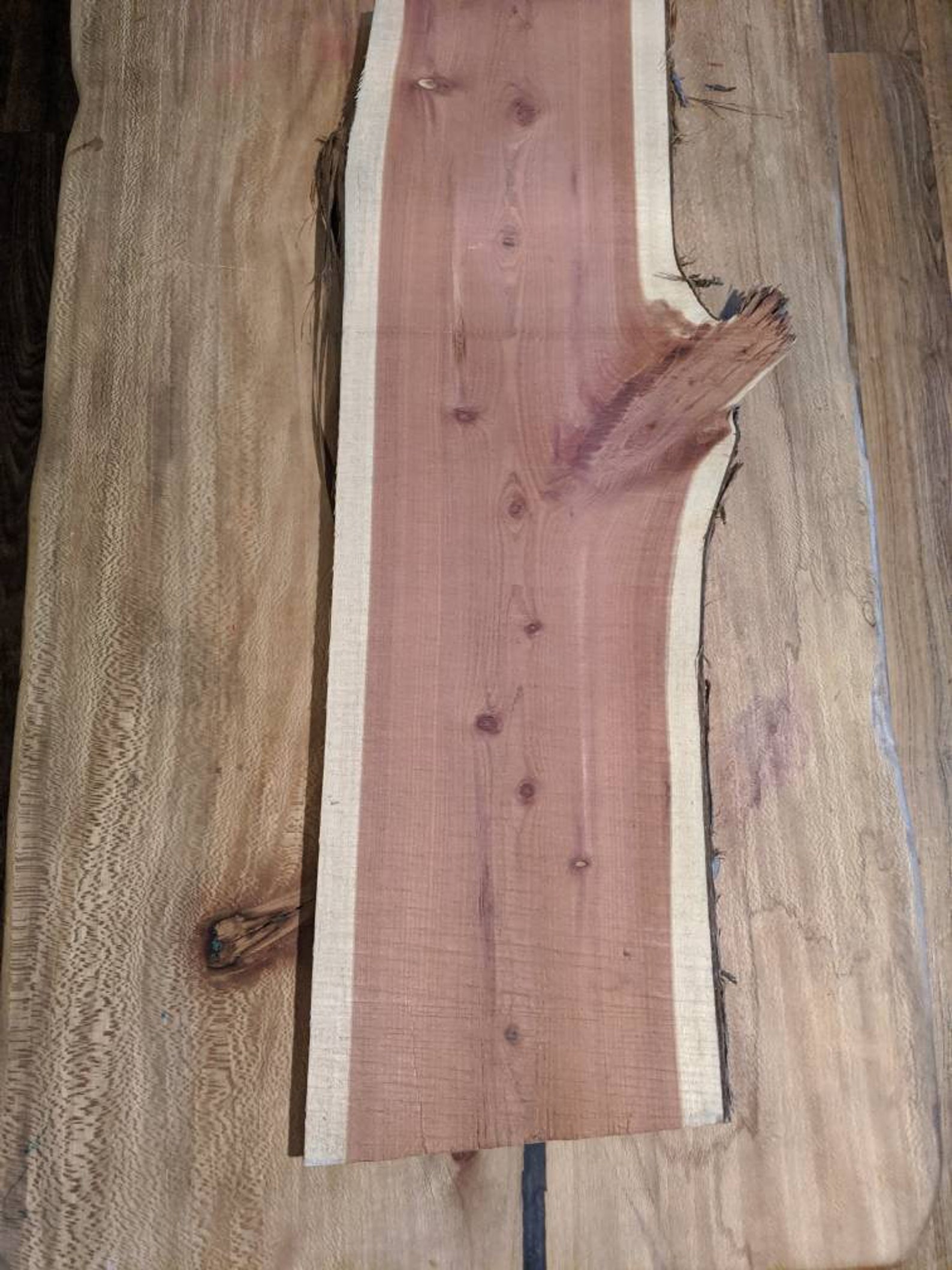 Live Edge Aromatic Red Cedar Slabs and Boards Raw Living Edges - Etsy