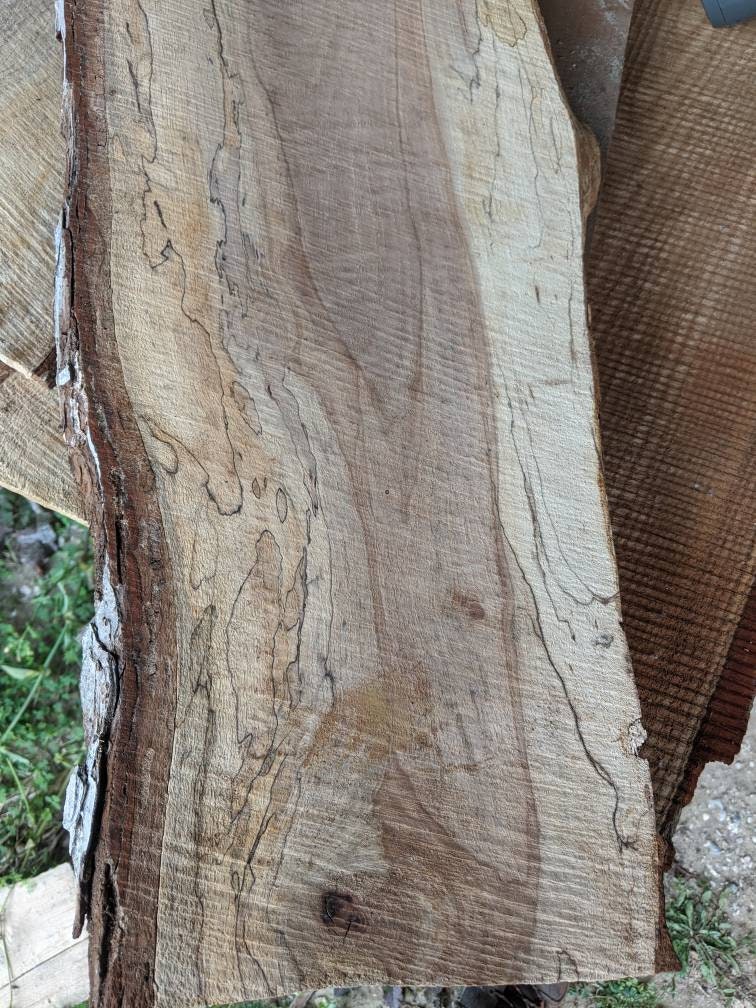 1 or 3/4 in Spalted Texas Pecan Live Edge Slabs Rough Cut Dried - Etsy