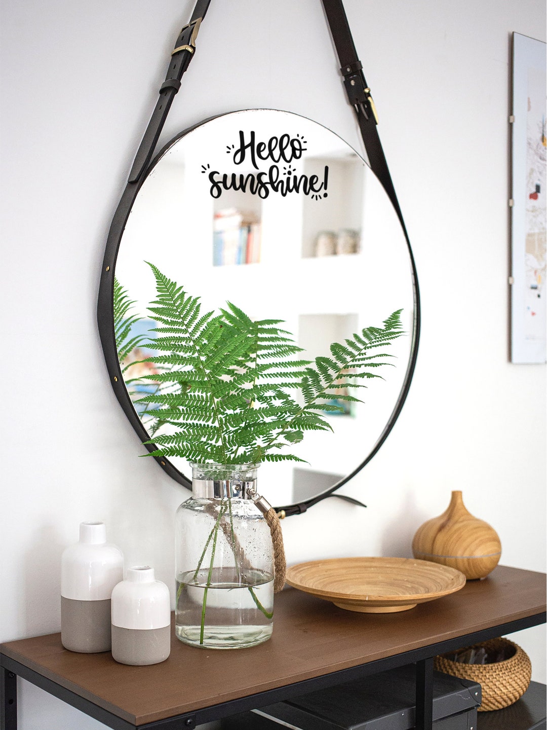 Mirror Sticker, Mirror Decoration, Positive Message, Mantra, Vinyl ...