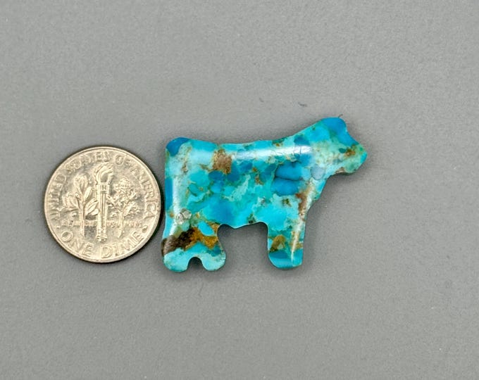 Kingman Turquoise Cabochon Cow - Etsy