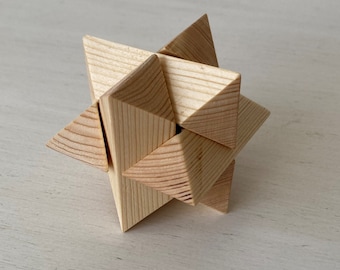 Star Wooden Puzzle | Etsy