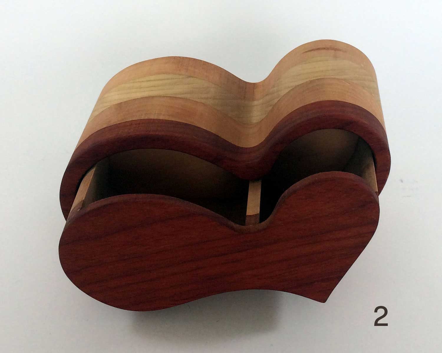 Wooden Jewelry Box Heart made of Solid Wood for | Etsy