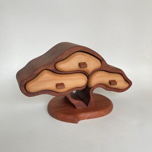 Wooden Jewelry Box bonsai Tree Made of Solid - Etsy