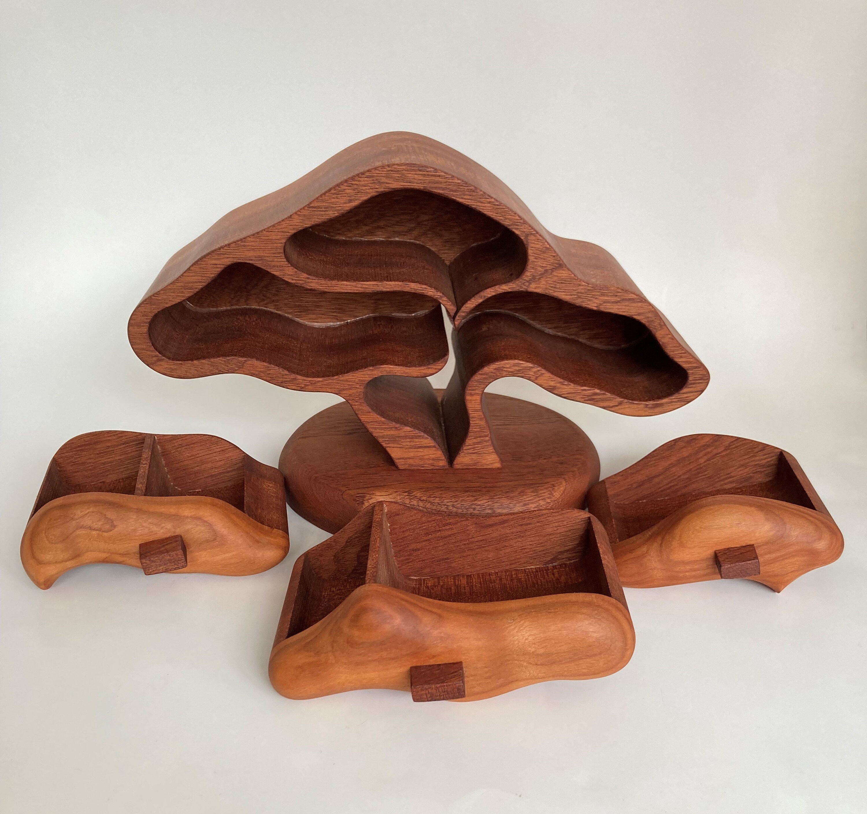 Wooden Jewelry Box bonsai Tree Made of Solid - Etsy