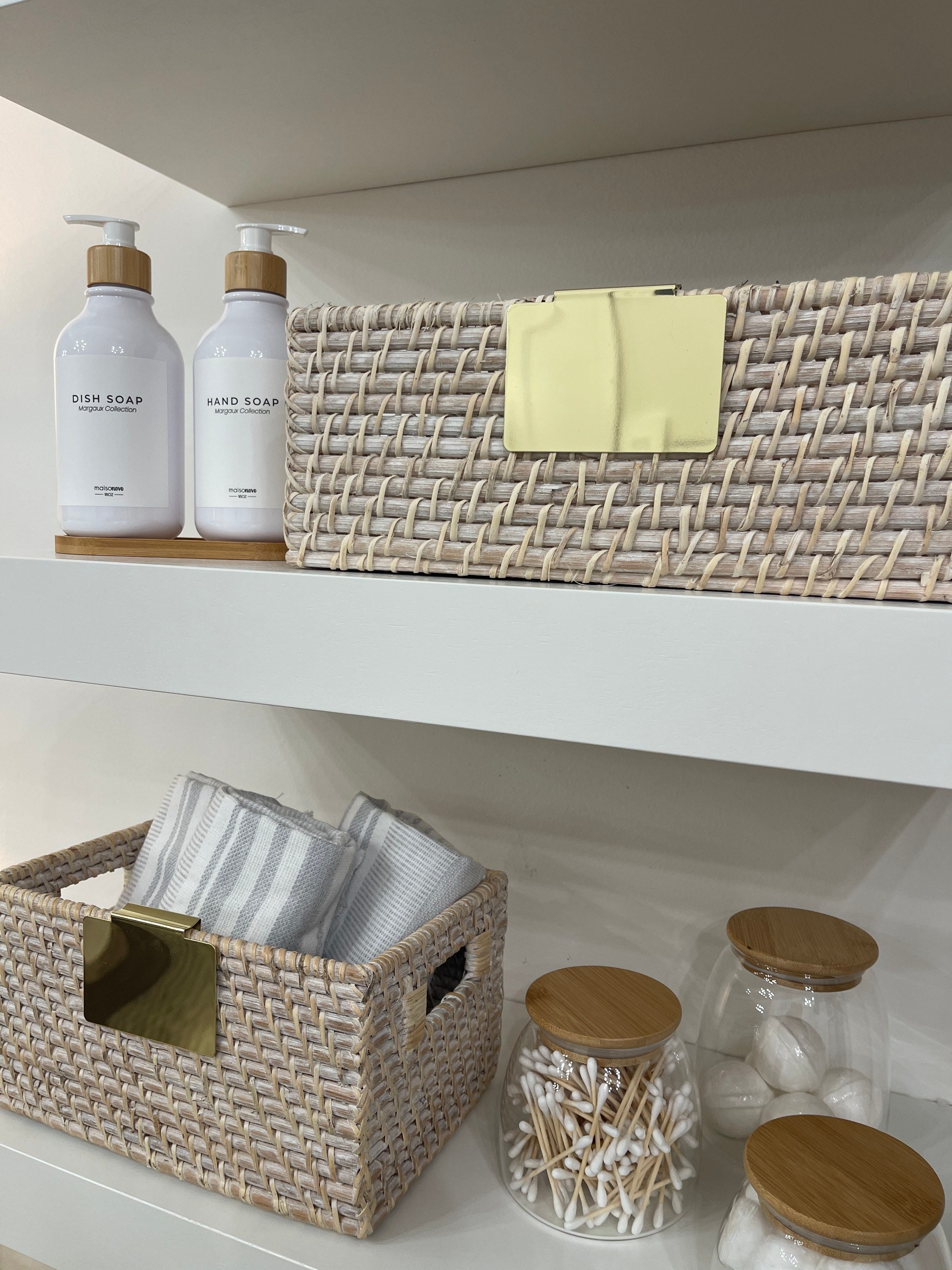 6 Gold Bin Clips / Pantry / Kitchen / Craft / Bathroom / Laundry Room ...