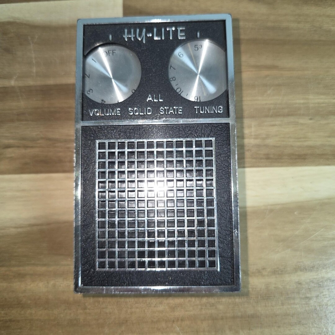 Hy- Lite Vintage AM Transistor Radio Model E-164 Portable Pocket Radio ...