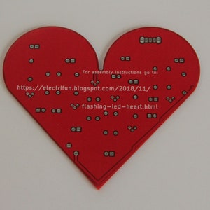 Flashing LED Heart Kit for Anyone Interested in Electronics, Science ...